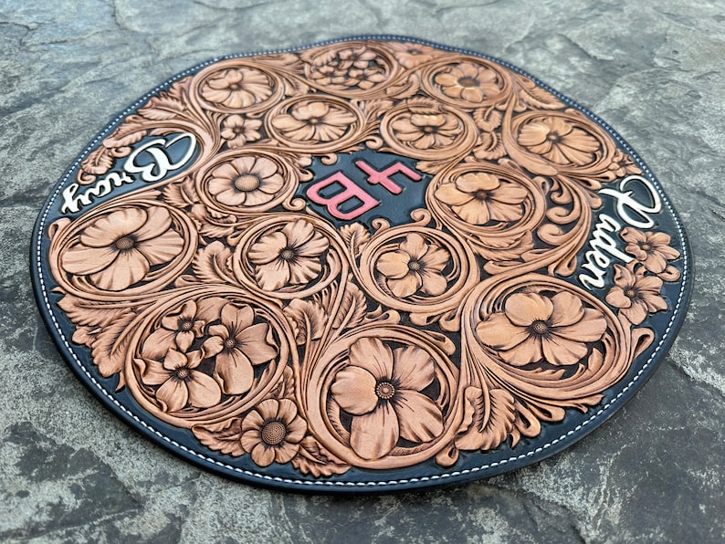 ROPE CAN PATTERNS - Sheridan Floral Rope Can Cover Leather Patterns ...