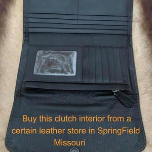 CLUTCH LEATHER PATTERN -made to Fit a Certain Pre-made Leather Interior ...