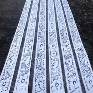 FLORAL BELT PATTERNS - 6 Different Repeating Patterns. 1-1/2" Inches ...