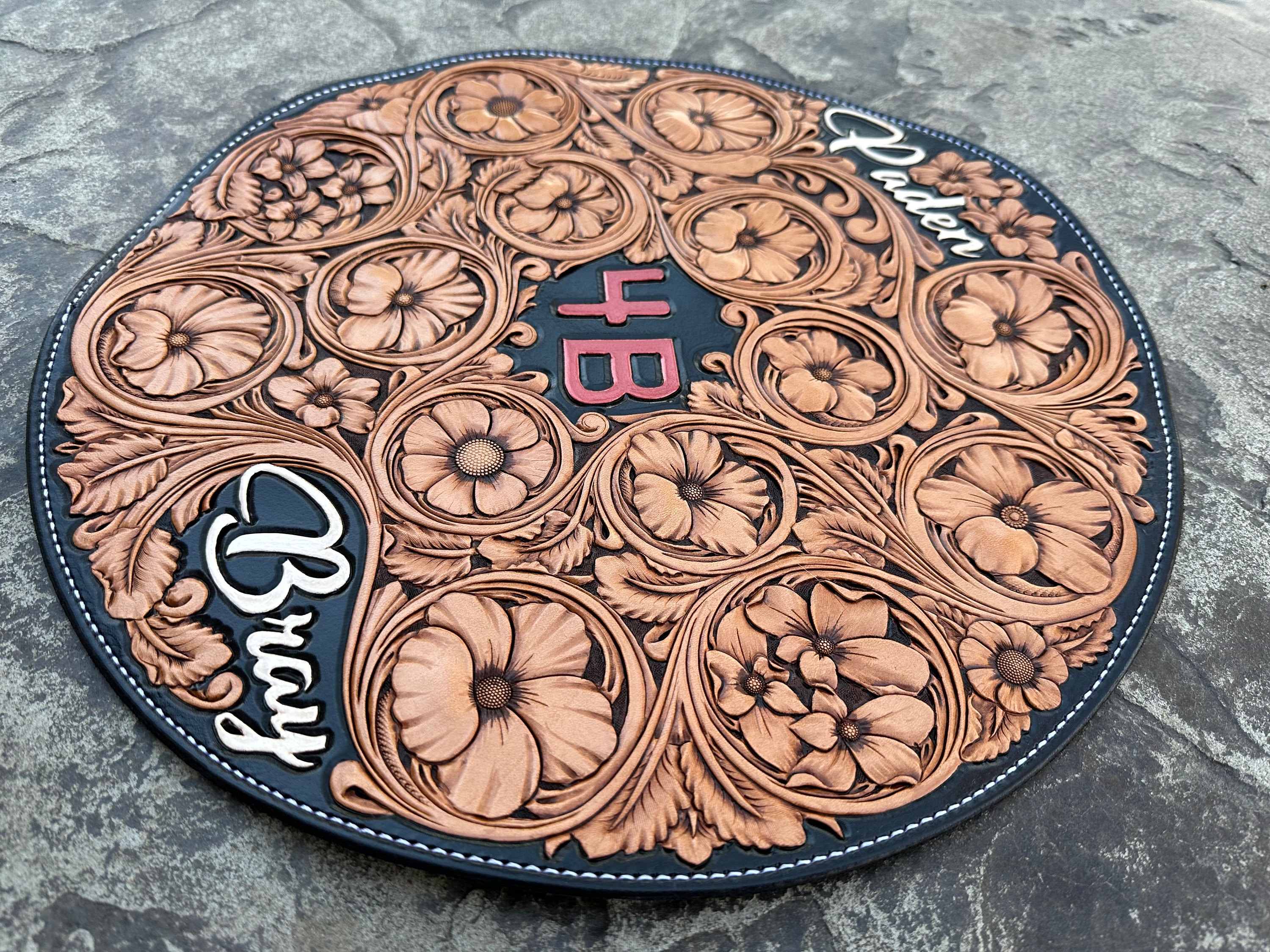 ROPE CAN PATTERNS - Sheridan Floral Rope Can Cover Leather Patterns ...