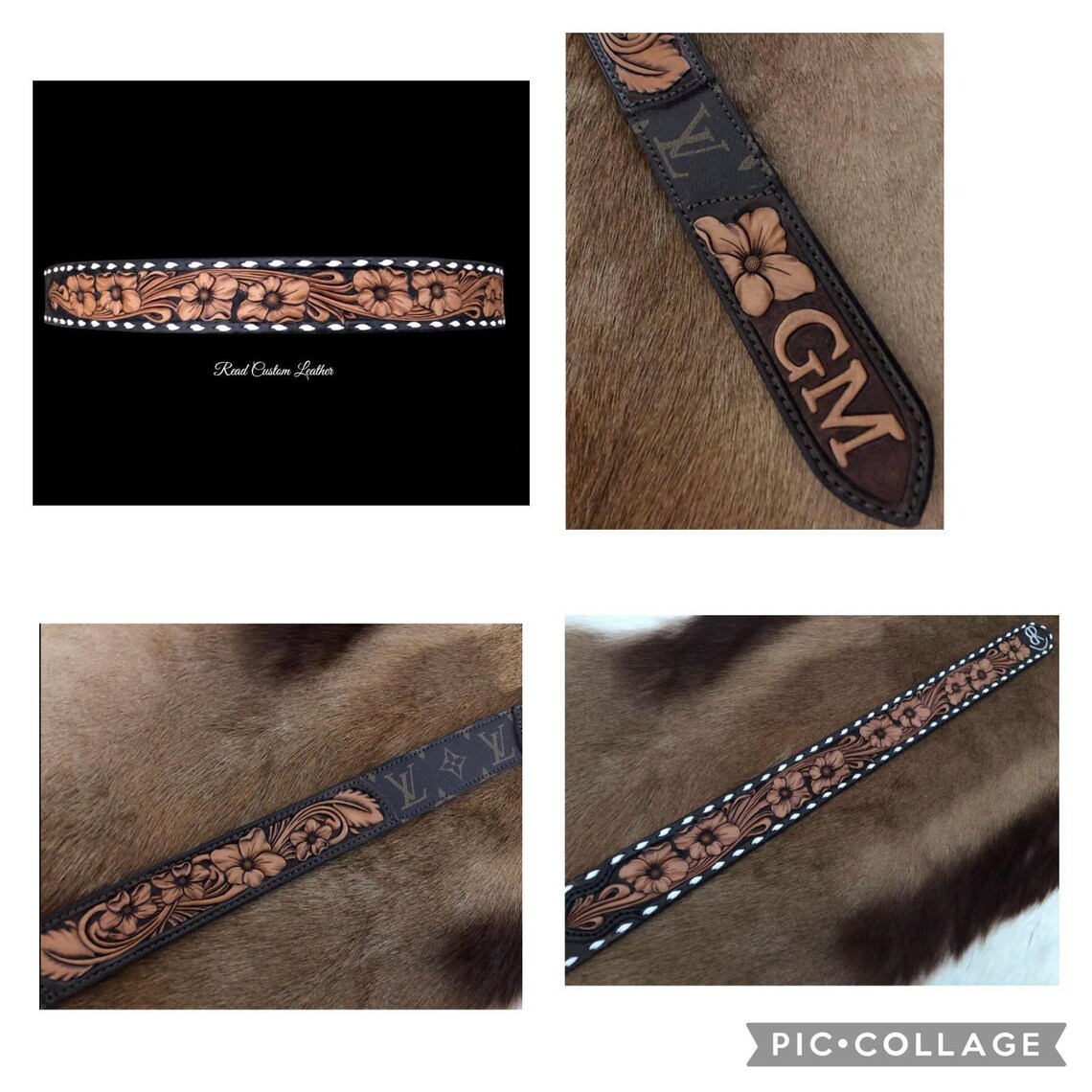 FLORAL BELT PATTERN. for Spliced and Billet Belts. (digital Download ...