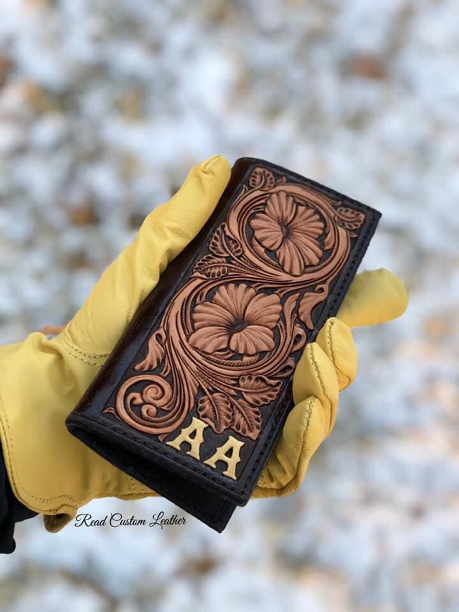 ROPER WALLET PATTERNS Two Different Sheridan Floral Roper - Etsy