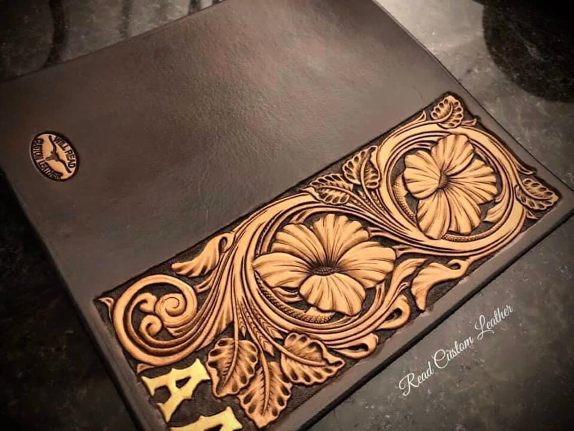 ROPER WALLET PATTERNS Two Different Sheridan Floral Roper - Etsy