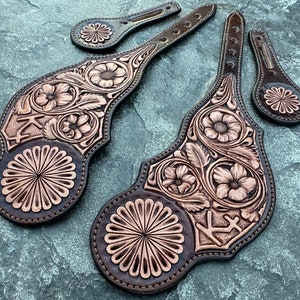 SPUR STRAPS PATTERN (#2) Sheridan Floral Tooling Spur Strap Pattern ...