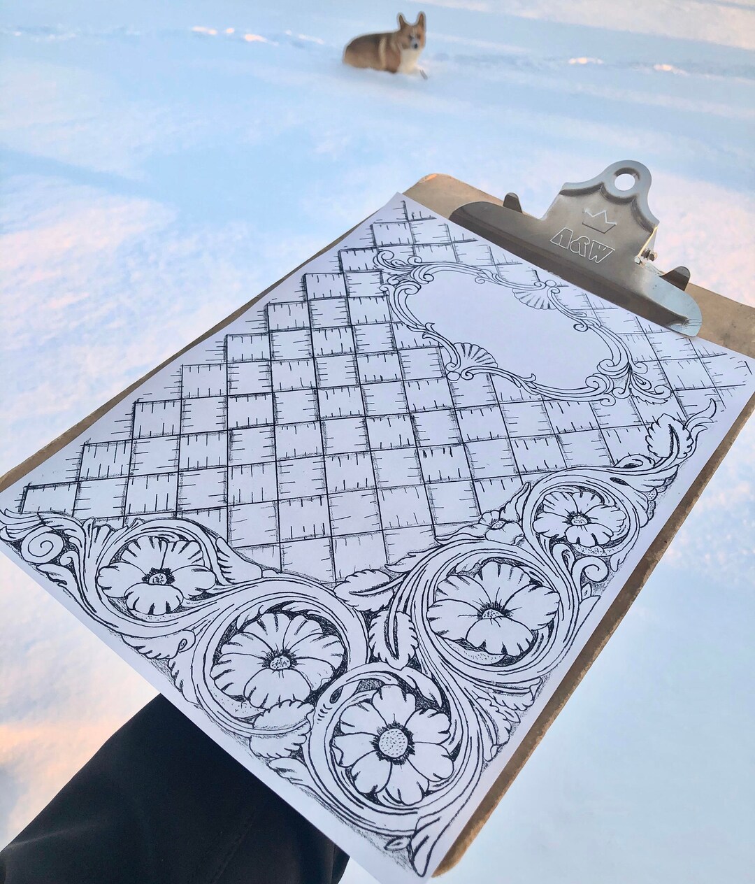 FLORAL NOTEBOOK PATTERN- Sheridan Floral Leather Pattern (digital Copy ...