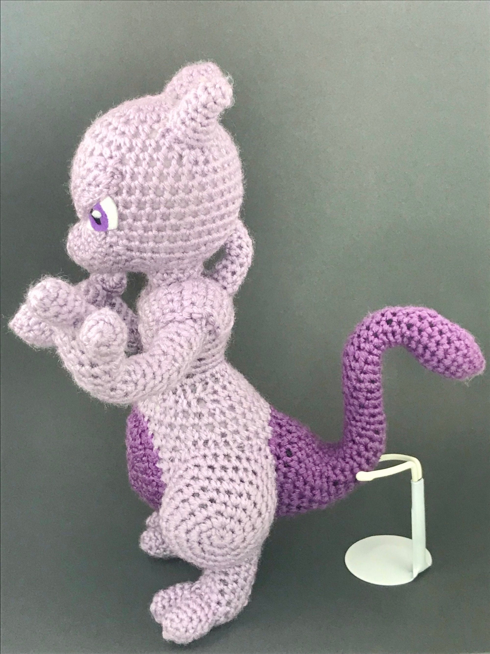 Crocheted Mewtwo Plushie | Etsy