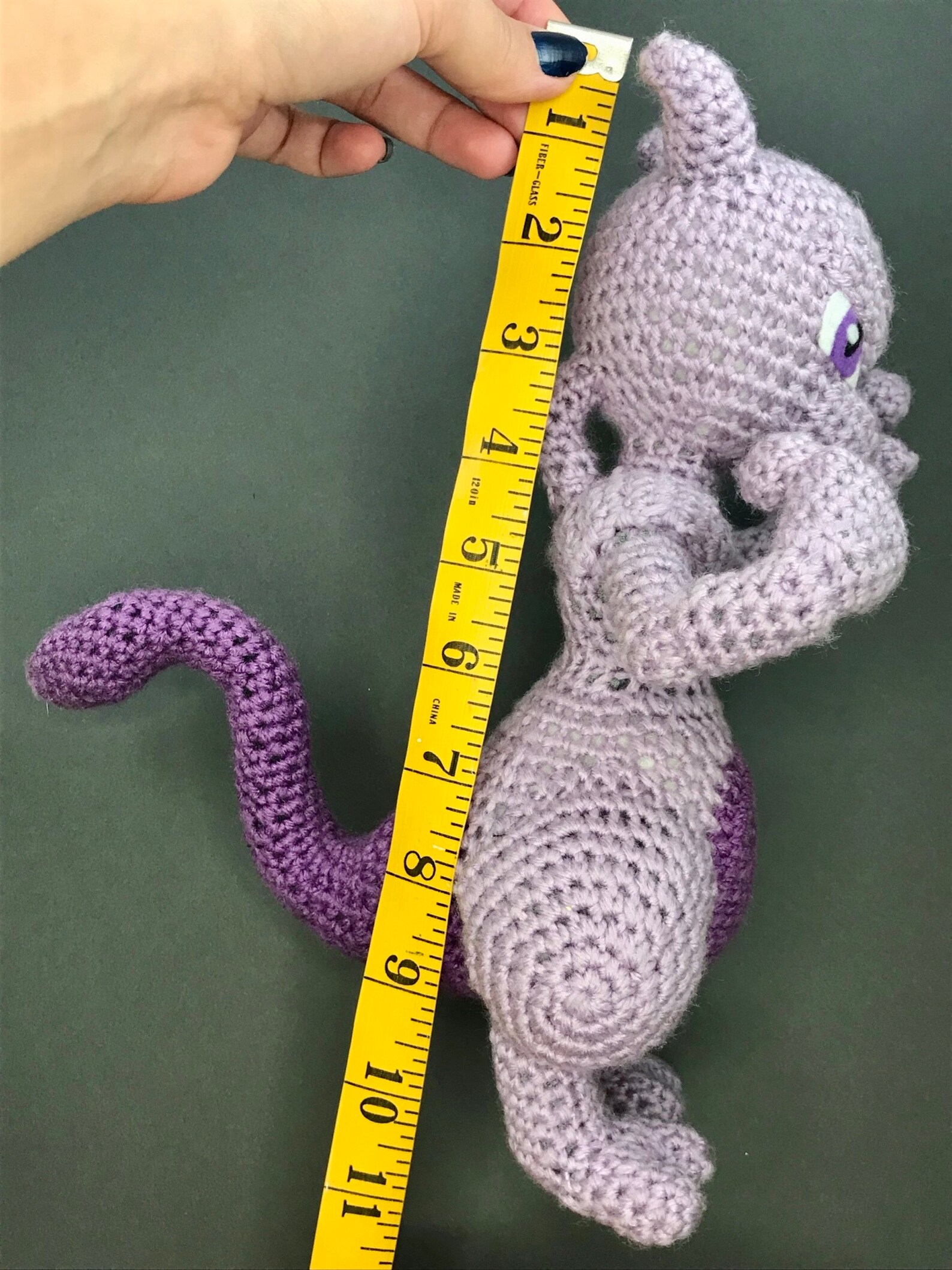 Crocheted Mewtwo Plushie | Etsy