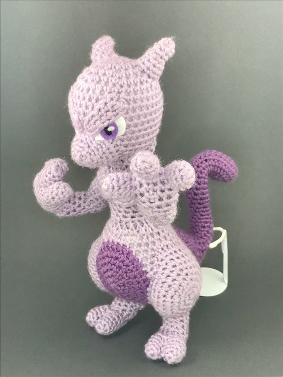 Crocheted Mewtwo Plushie | Etsy