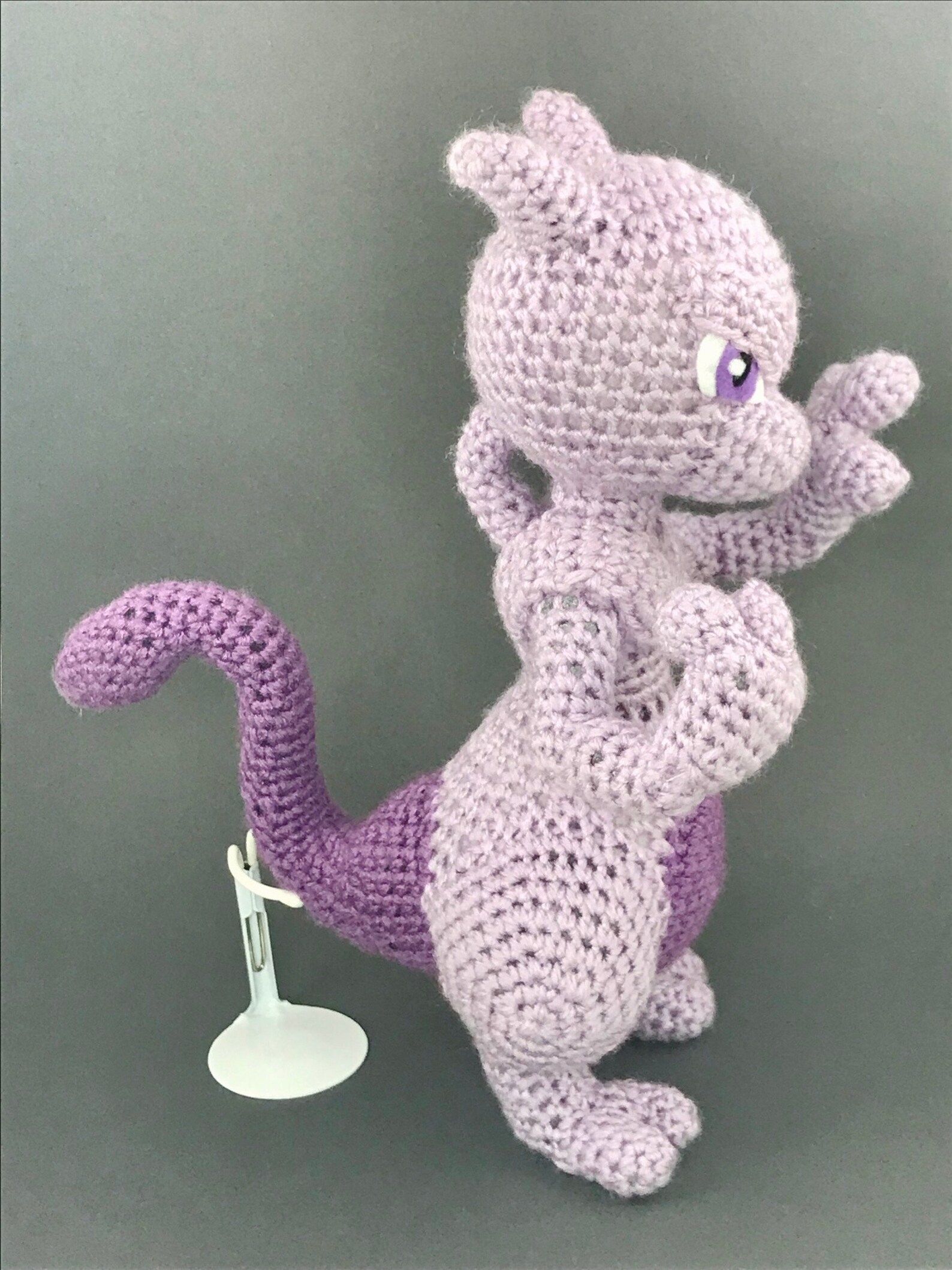 Crocheted Mewtwo Plushie | Etsy