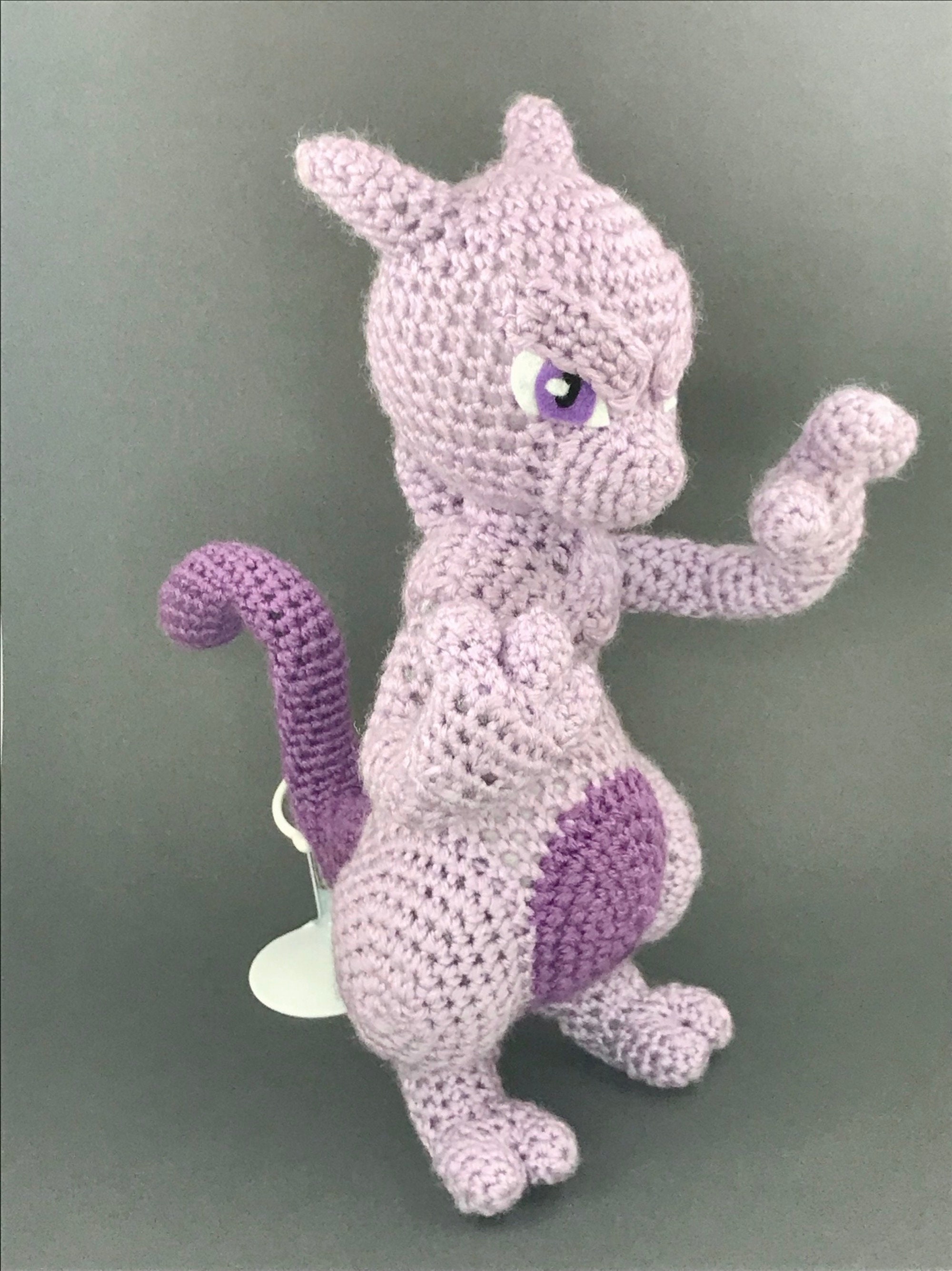 Crocheted Mewtwo Plushie | Etsy