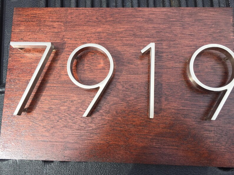 Custom House Number Plaque - Horizontal - Etsy