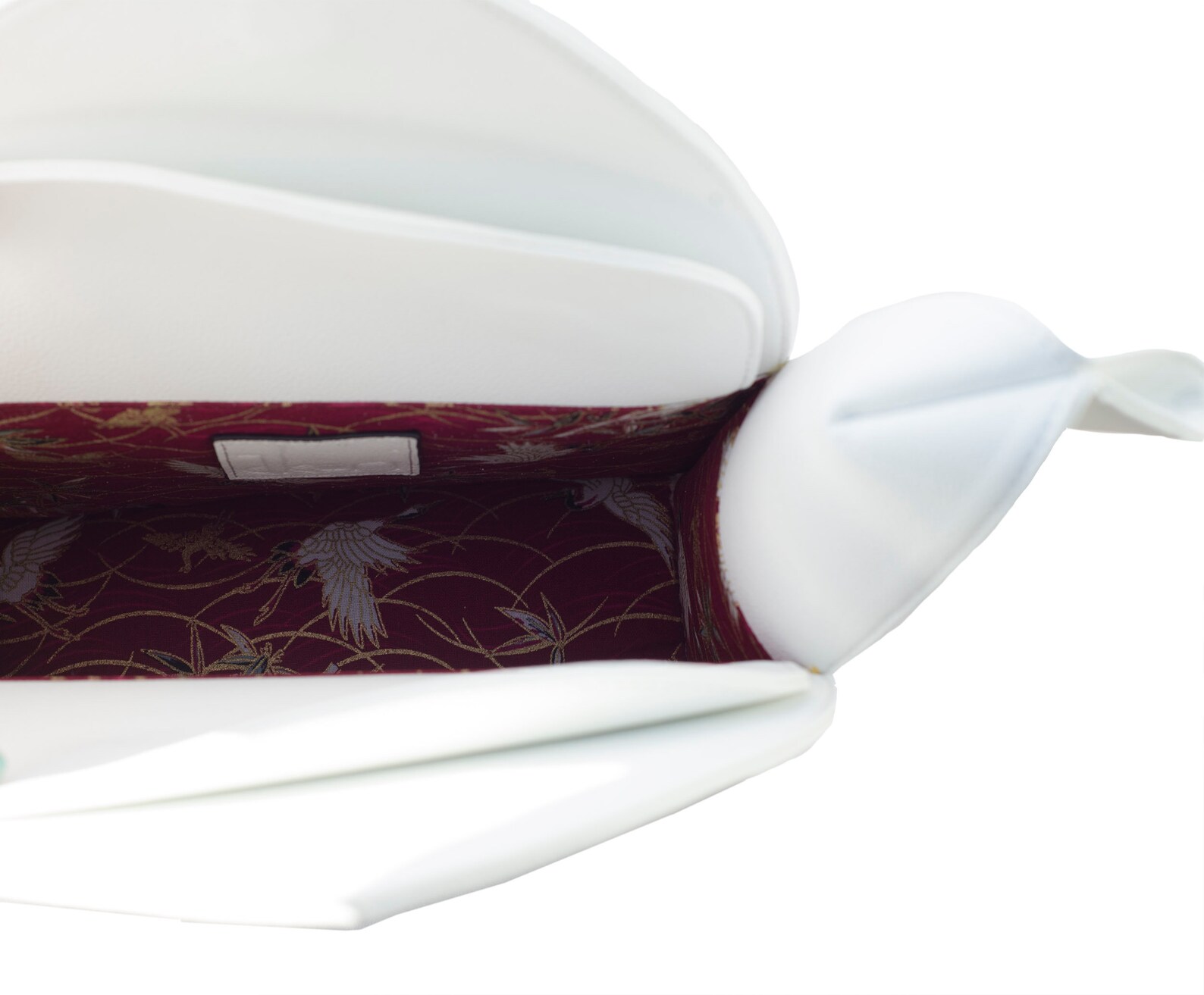 Premium White Leather Origami Crane Handbag Purse - Etsy
