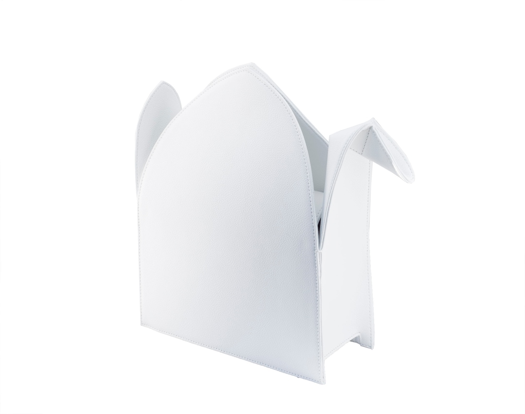 Premium White Leather Origami Crane Handbag Purse - Etsy