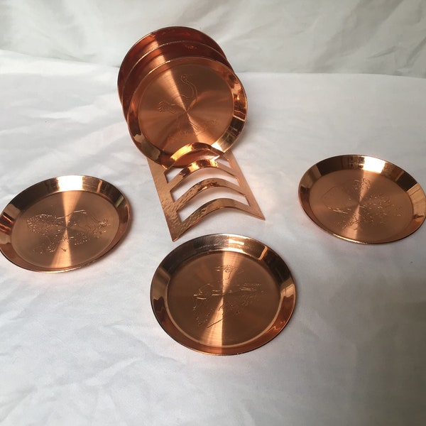 Copper Coasters - Etsy