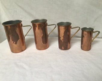 Copper Measuring Cups - Etsy