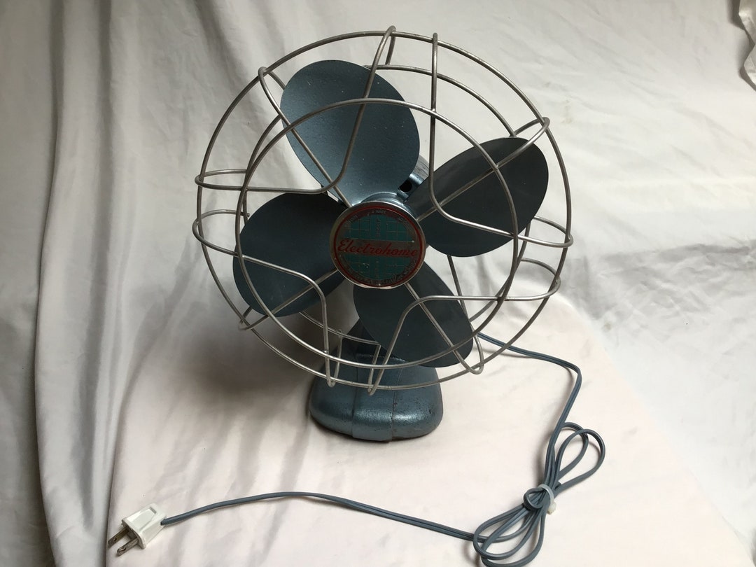Vintage Electrohome Long Life Fan Model 106S Caged Metal Fan Working - Etsy