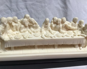 Vintage Natelia Collection Resin Jesus LAST SUPPER 3D Sculpture ...