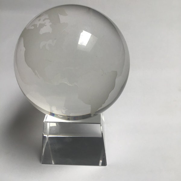 Glass Earth Globe - Etsy