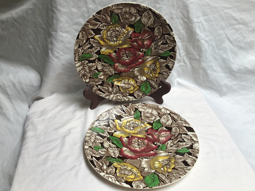 Vintage Myott Son & Co Plates Chintz Plate Multiple Sets Available ...