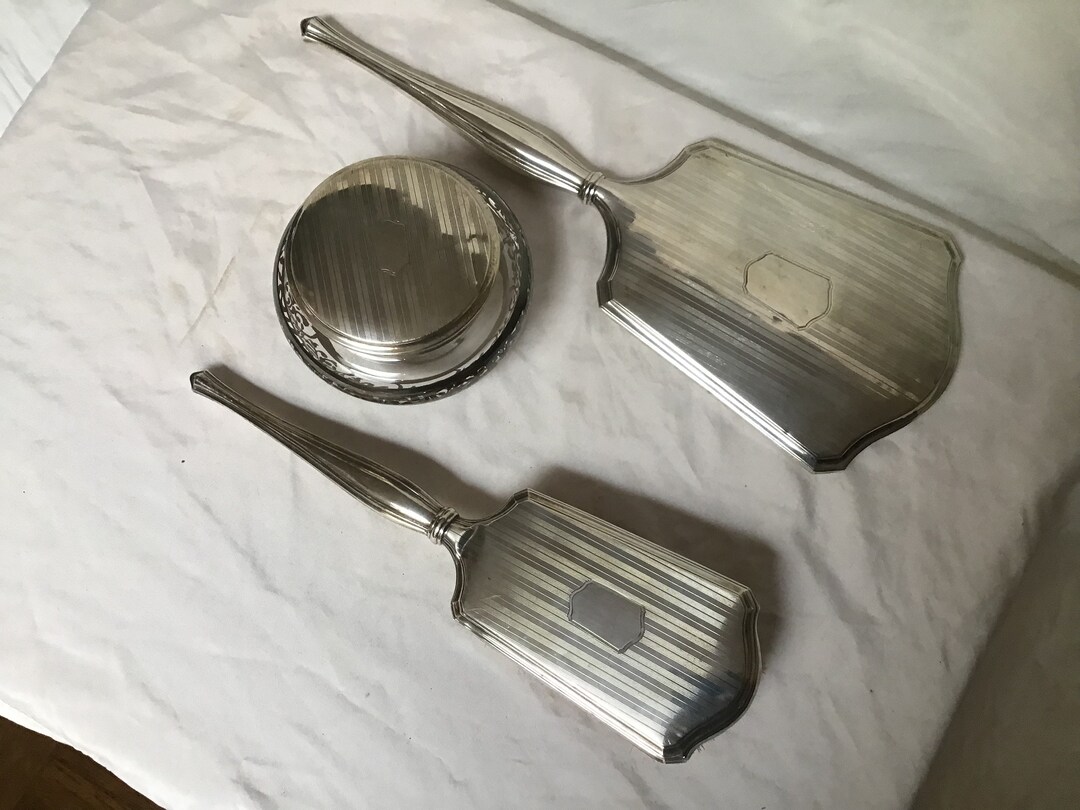 Vintage Sterling Silver Vanity Set 3 Piece Set - Etsy