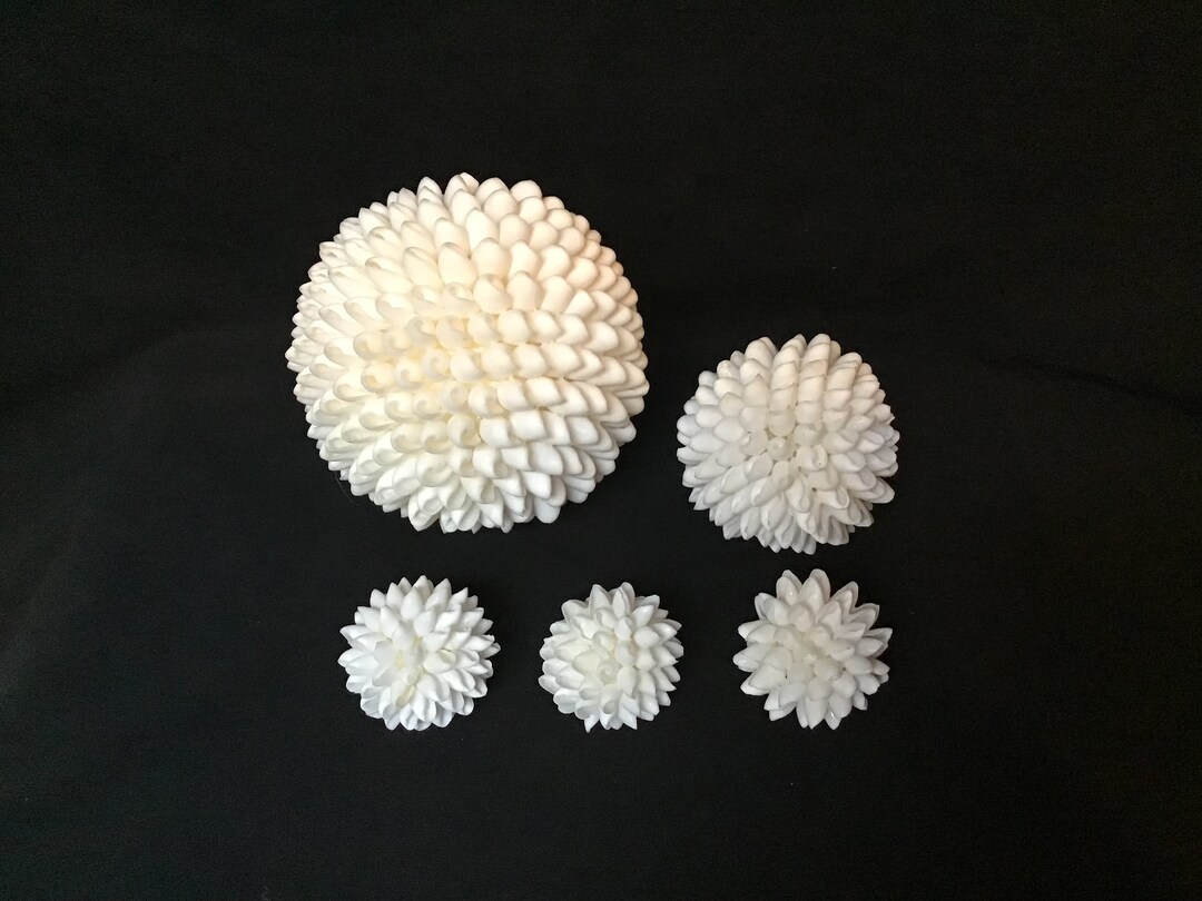 Seashell Balls Handmade Seashell Balls Nautical Decor Beach House ...