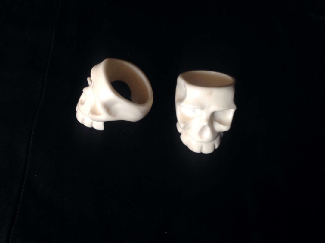 Bone Skull Ring, Jewelry - Etsy