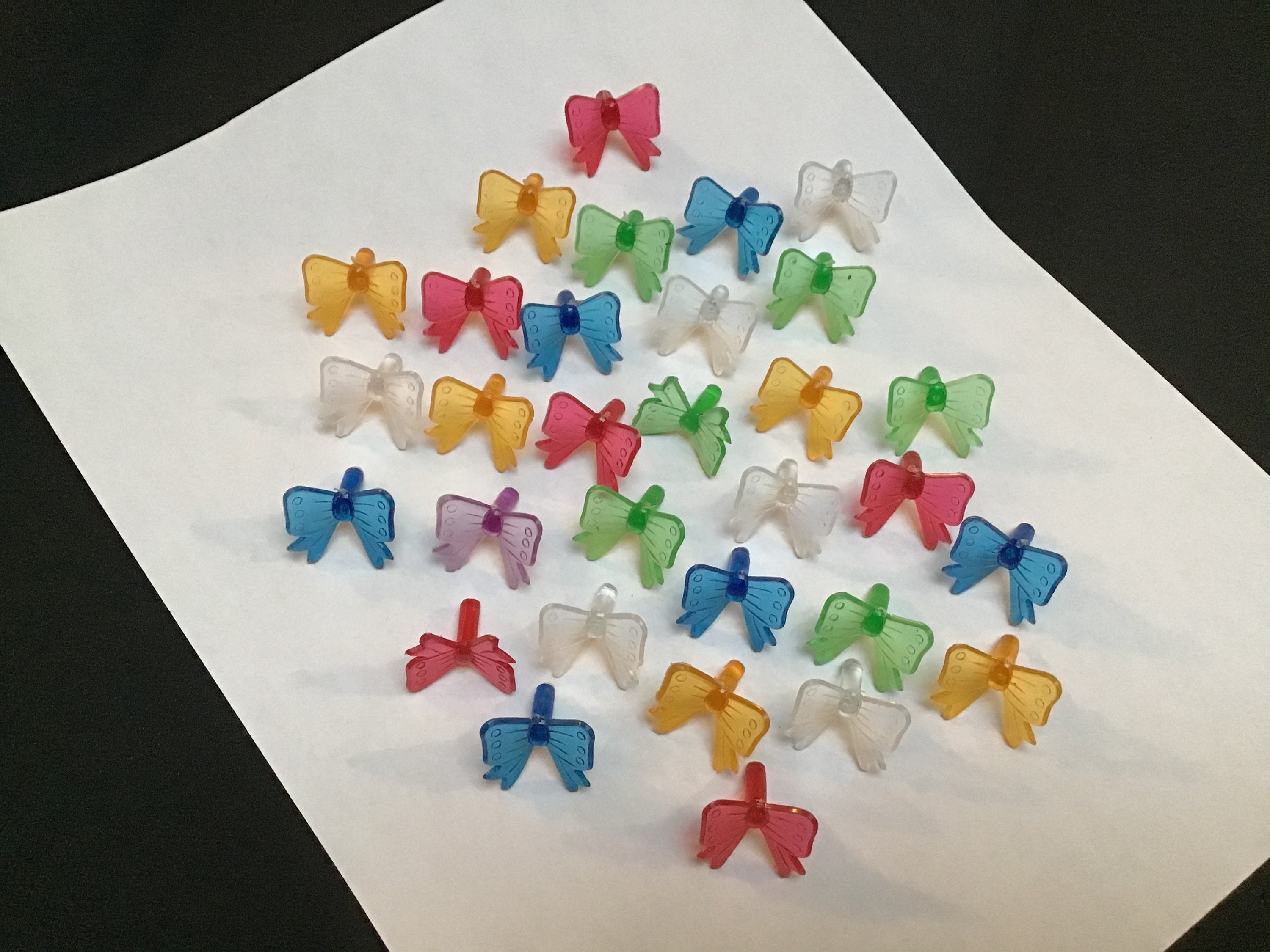 Ceramic Christmas Tree Bows Plastic Bows for Ceramic Christmas Tree Peg ...