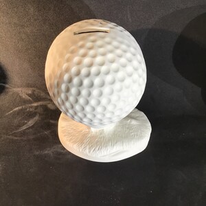 Ceramic Bisque Sports Bank Golf Ball Football Baseball Ready to Paint ...