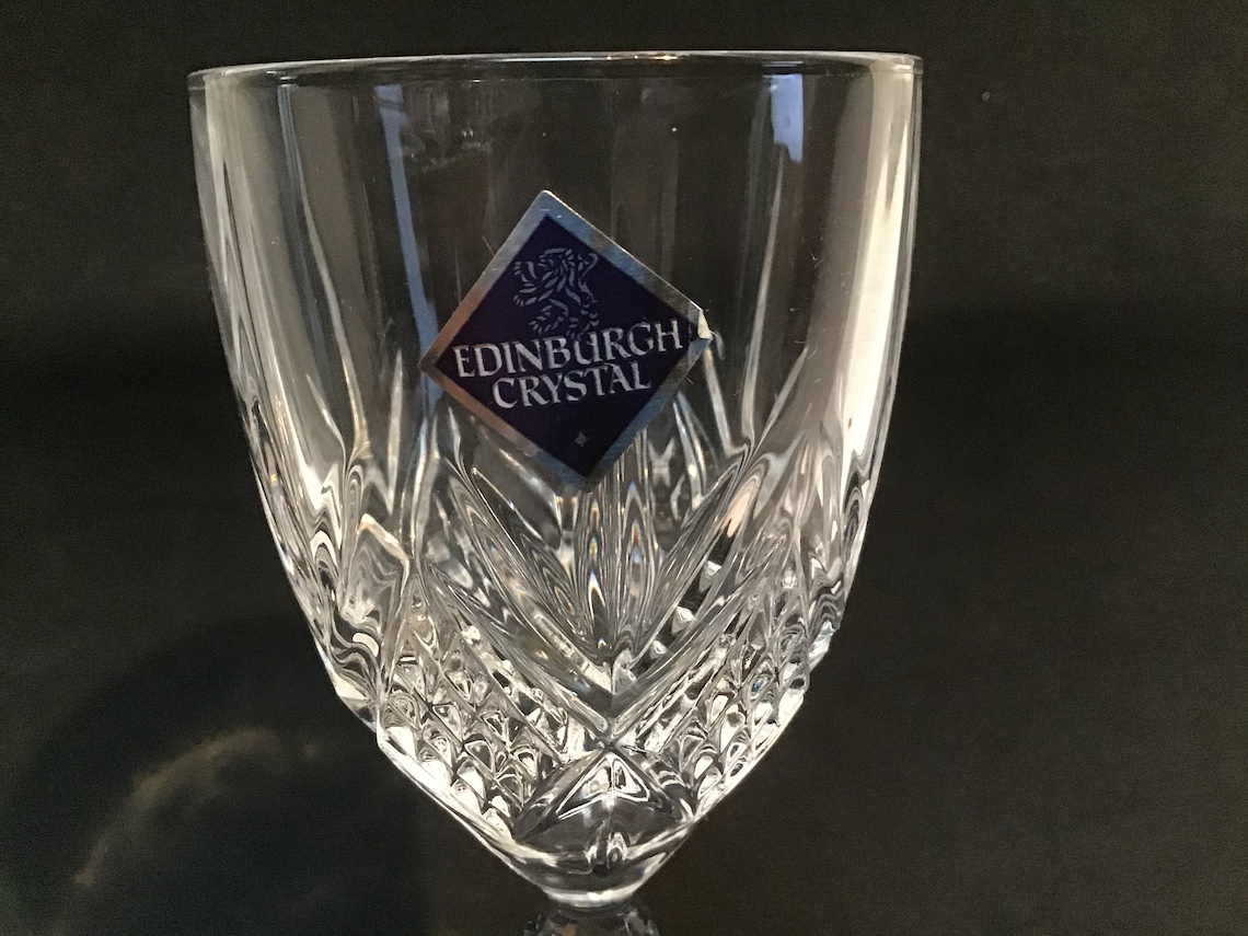 Edinburgh Crystal Goblets 4 Available Scotland Scottish | Etsy