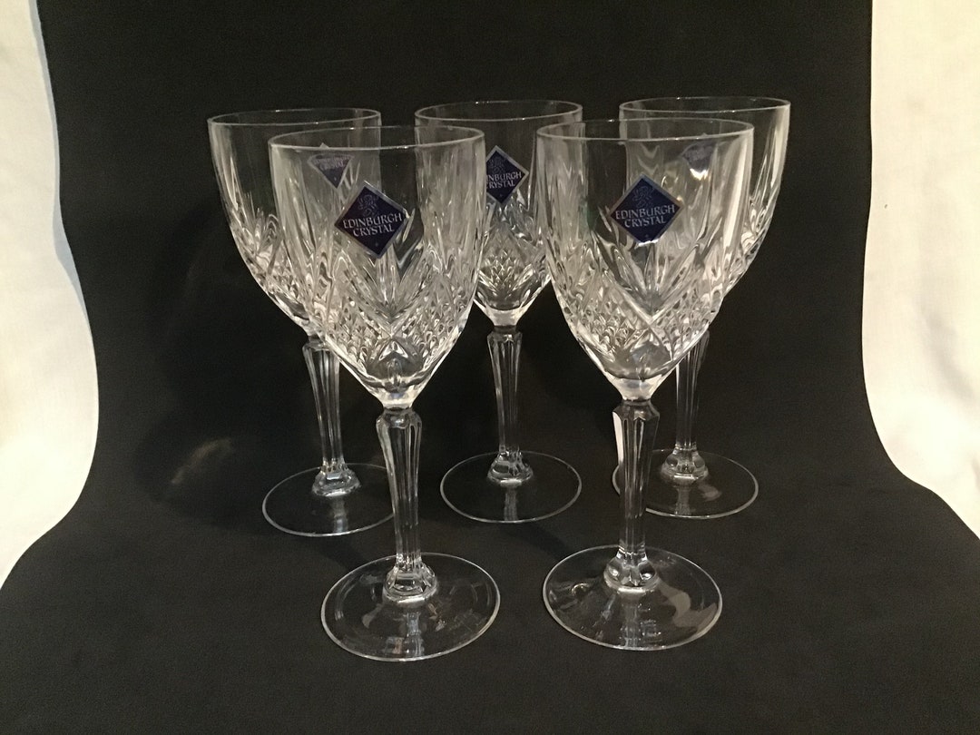 Edinburgh Crystal Goblets 4 Available Scotland Scottish - Etsy