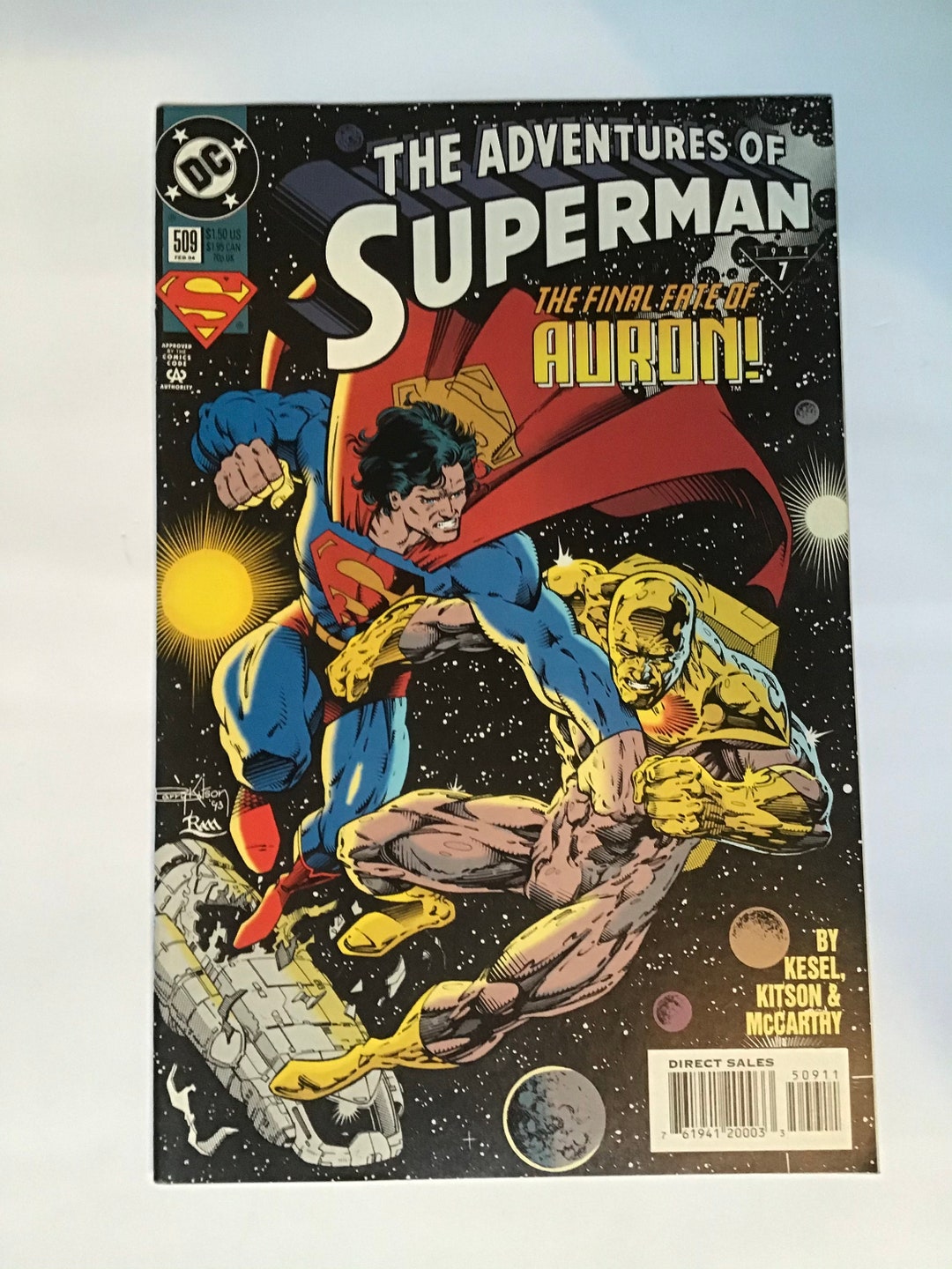 Superman Adventures of Superman 509 No.509 1994 Final Fate of Auron DC ...
