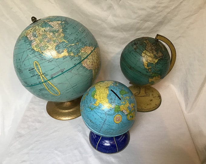Replogle World Globe On Stand Etsy