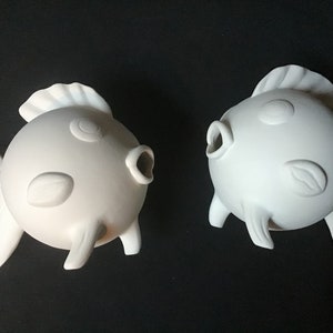 Ceramic Bisque Blowfish Set of 2 Ready to Paint - Etsy