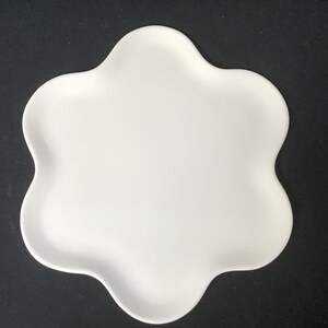 Ceramic Bisque Plates Petal Shaped Plates 3 Sizes Available Ready to ...