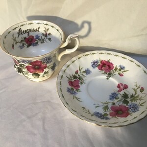 Royal Albert Flowers of the Month Tea Cup Teacup and Saucer Set Several ...