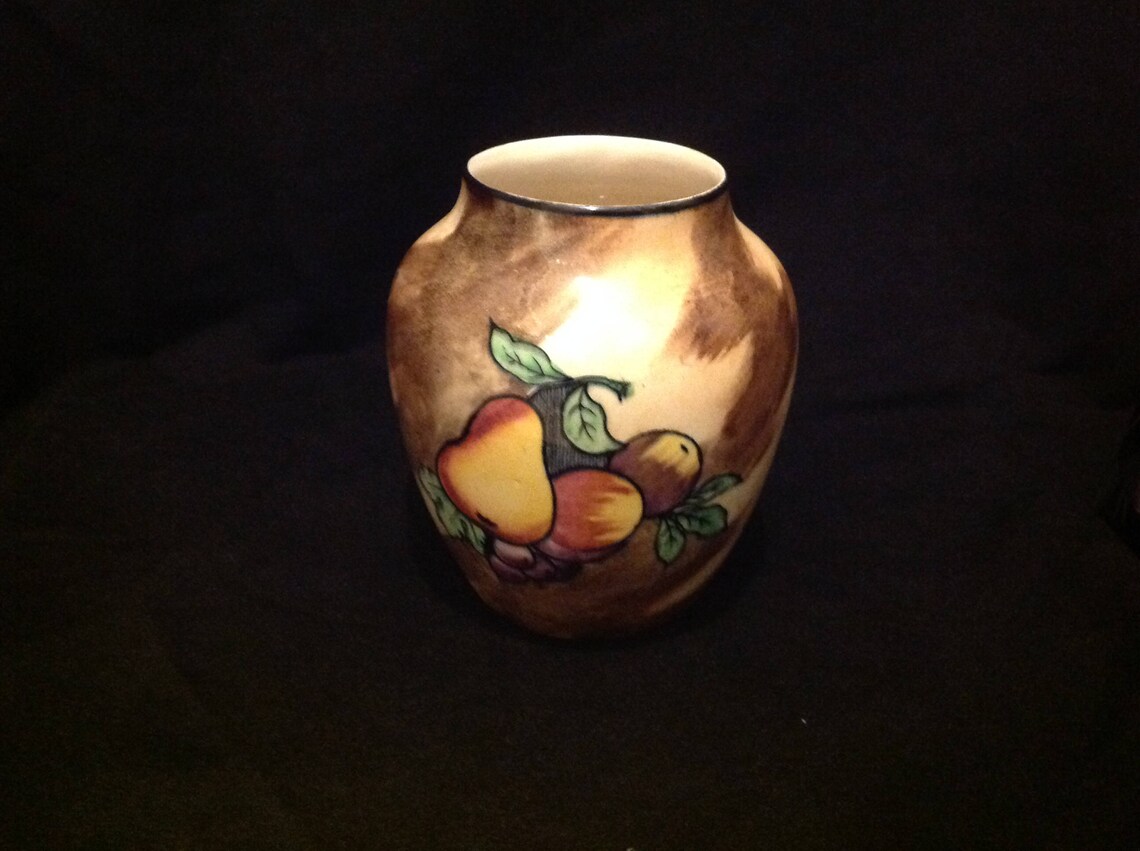 H & K Tunstall Vase Luscious Pattern Handpainted Pears and | Etsy