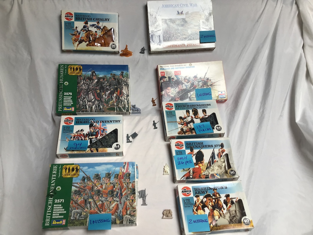 Vintage Model of Military Infantry Diorama 1:72 Scale Soldiers Model ...