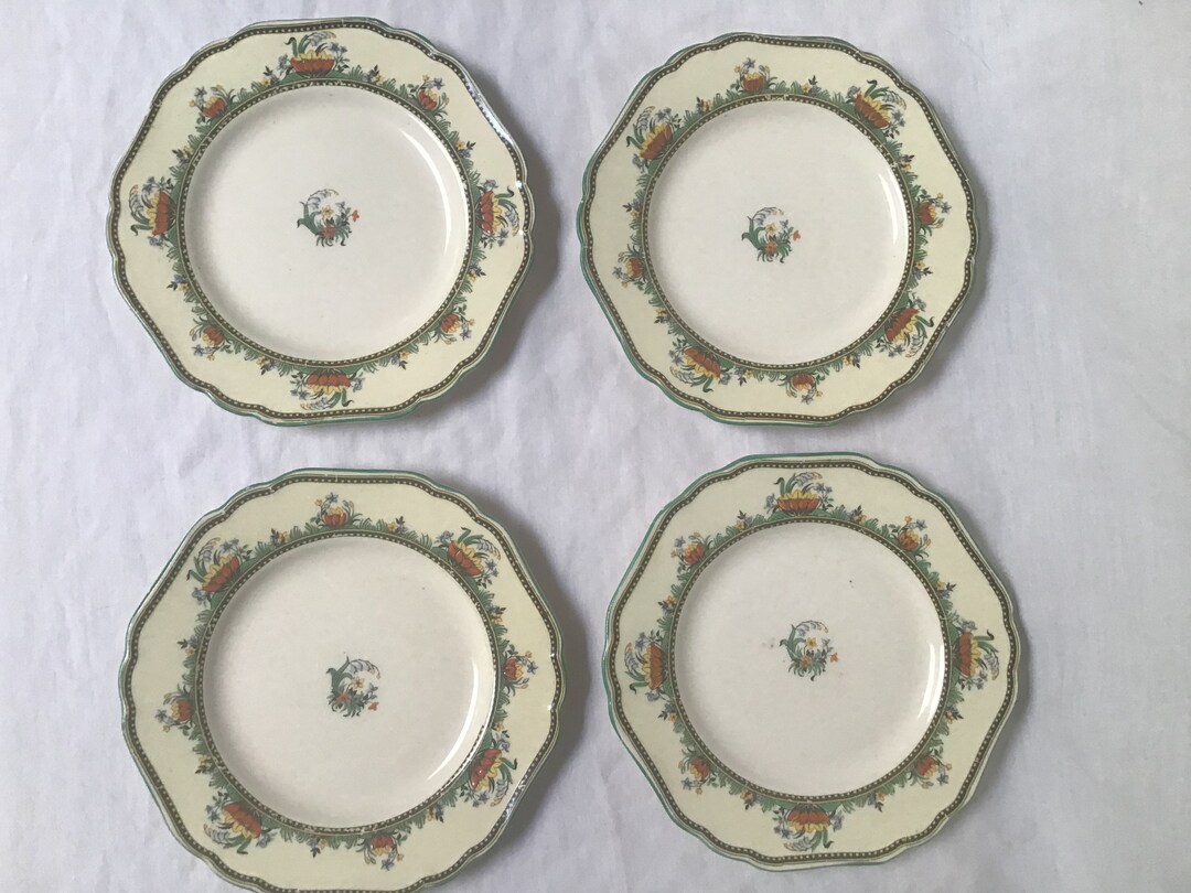 Vintage John Maddock & Sons Minerva Pattern Set of 4 Side Plates Small ...