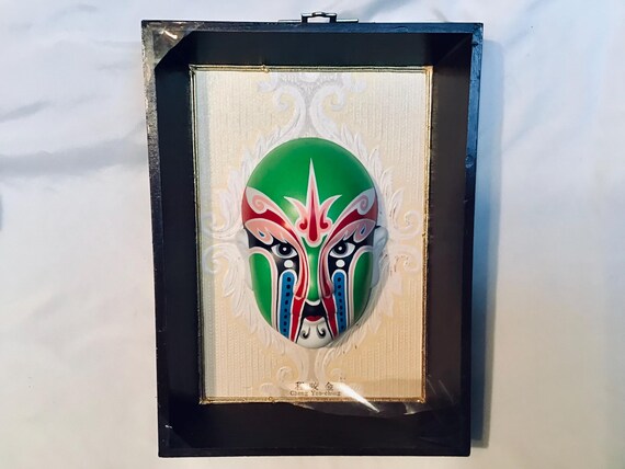 Vintage Asian Face Mask Chinese Opera Face Mask Make … - Gem