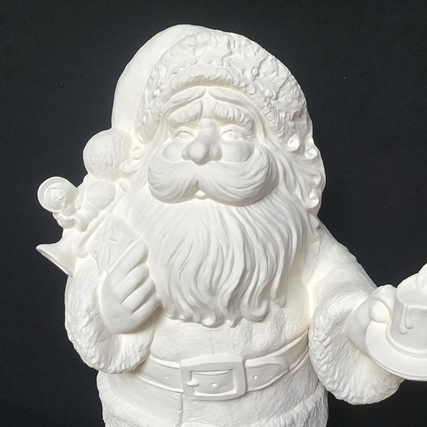 Large Ceramic Santa to Paint - Etsy