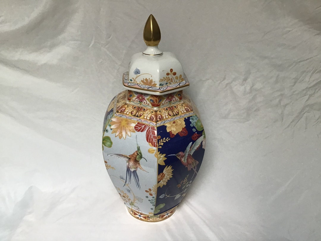 Spode Ginger Jar Rare Limited Edition Ginger Jar With Hummingbirds - Etsy