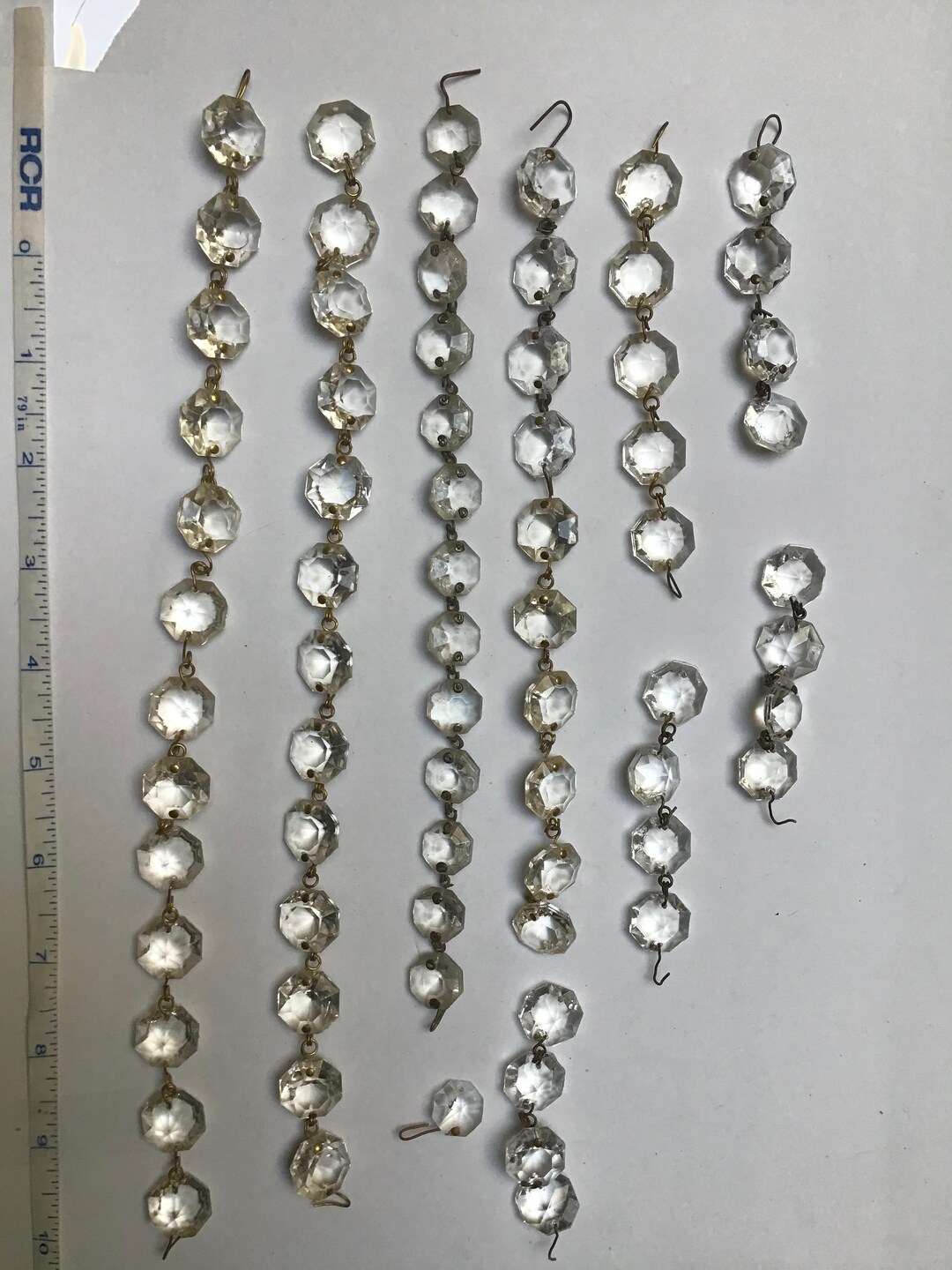 Chandelier Crystal Pendants Beads String Crystal Beads Ornaments Sets ...