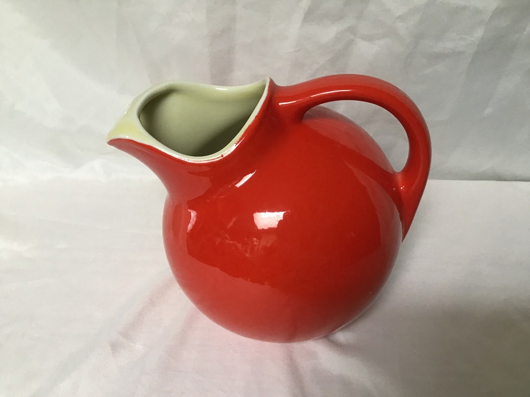Vintage Vintage Hall Pitcher Red Hall Pitcher #6 - Etsy