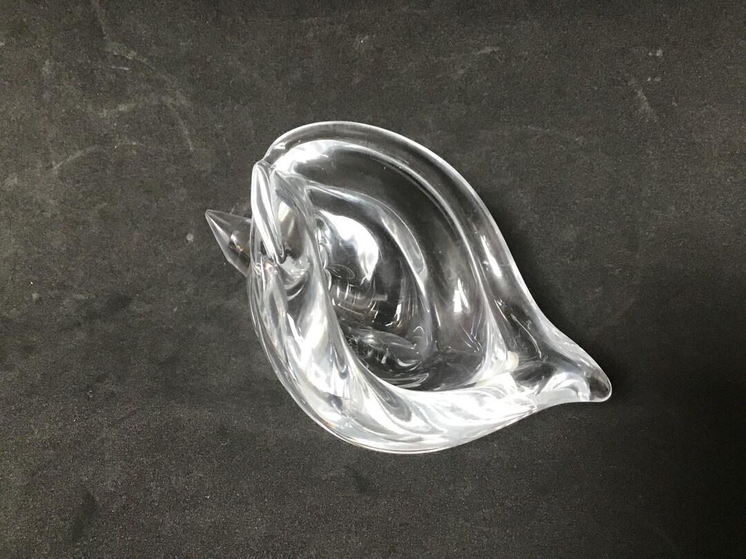 Vintage Crystal Cornucopia Seashell Shape Handmade by Marcolin Brothers ...