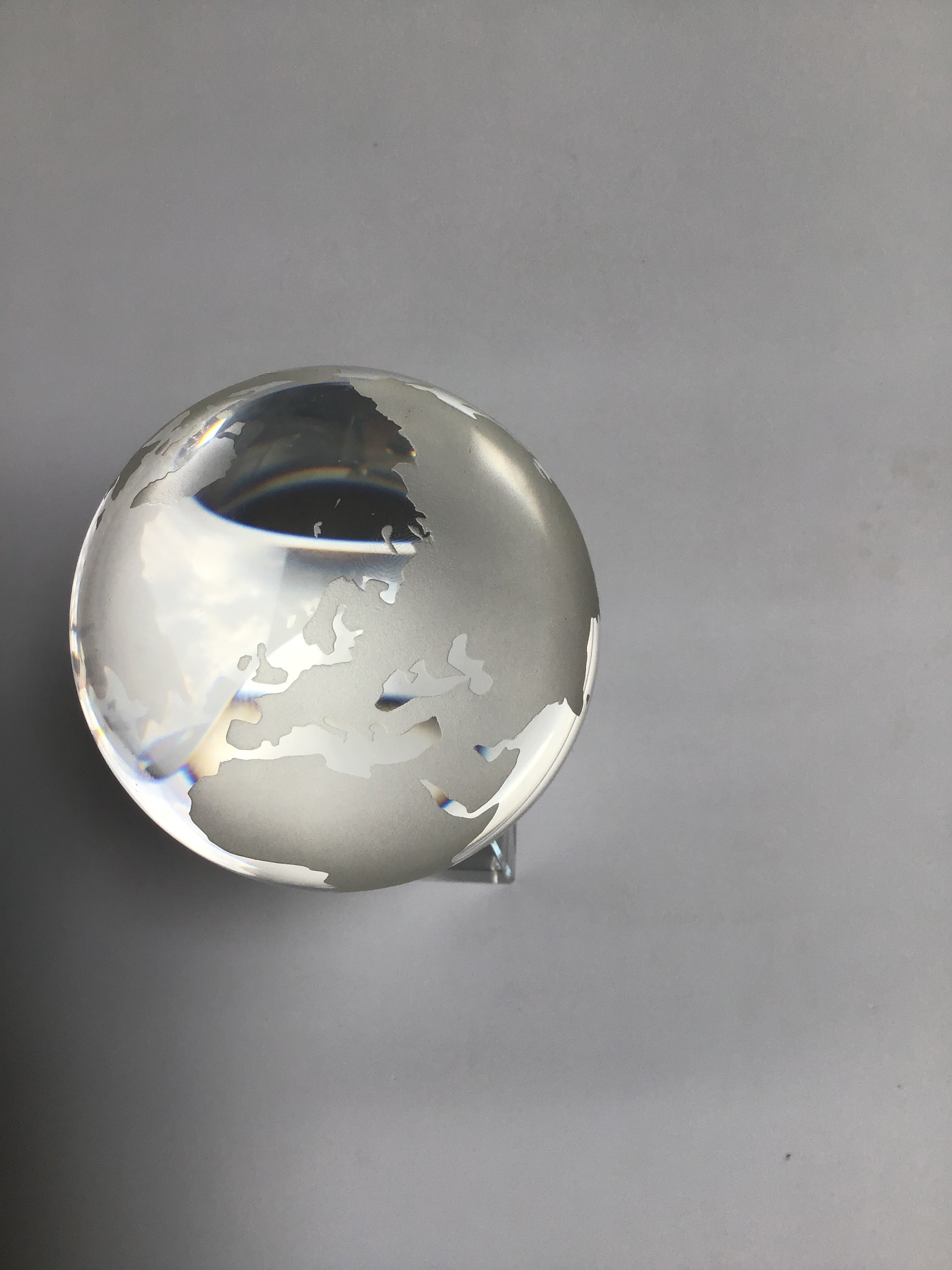 Glass Earth Globe World Glass World Etched Globe - Etsy