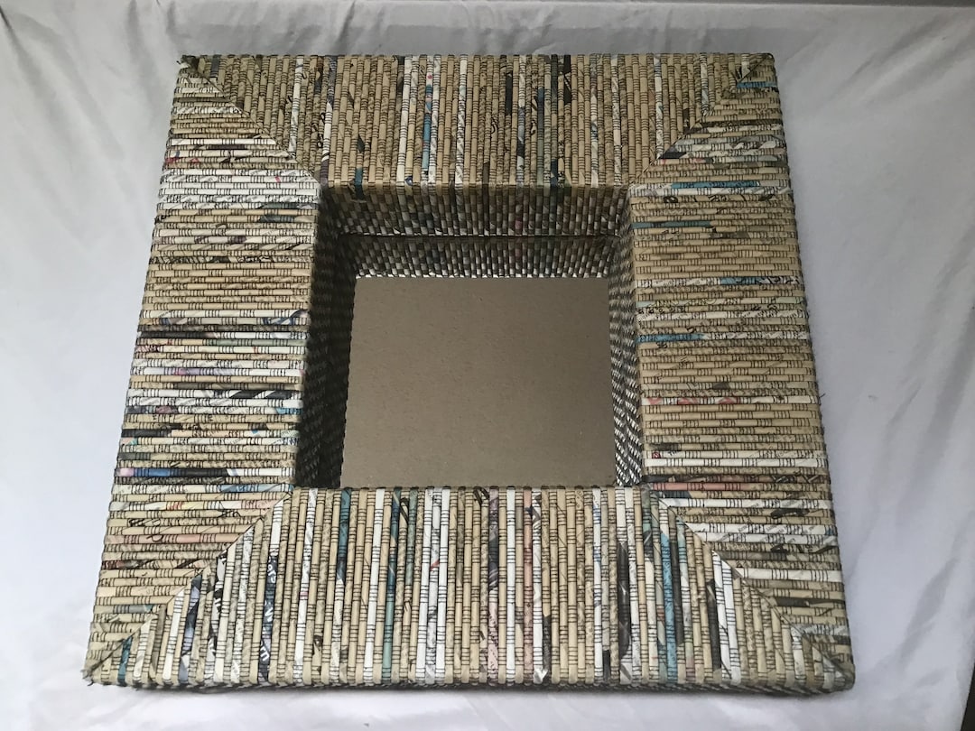 Mirror Origami Mirror From Recycled Magazines Newspaper Lots of Colour ...