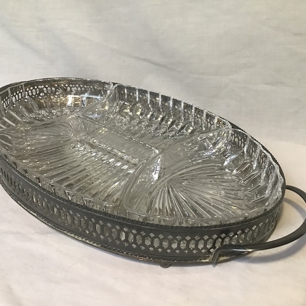 Crystal Serving Tray - Etsy