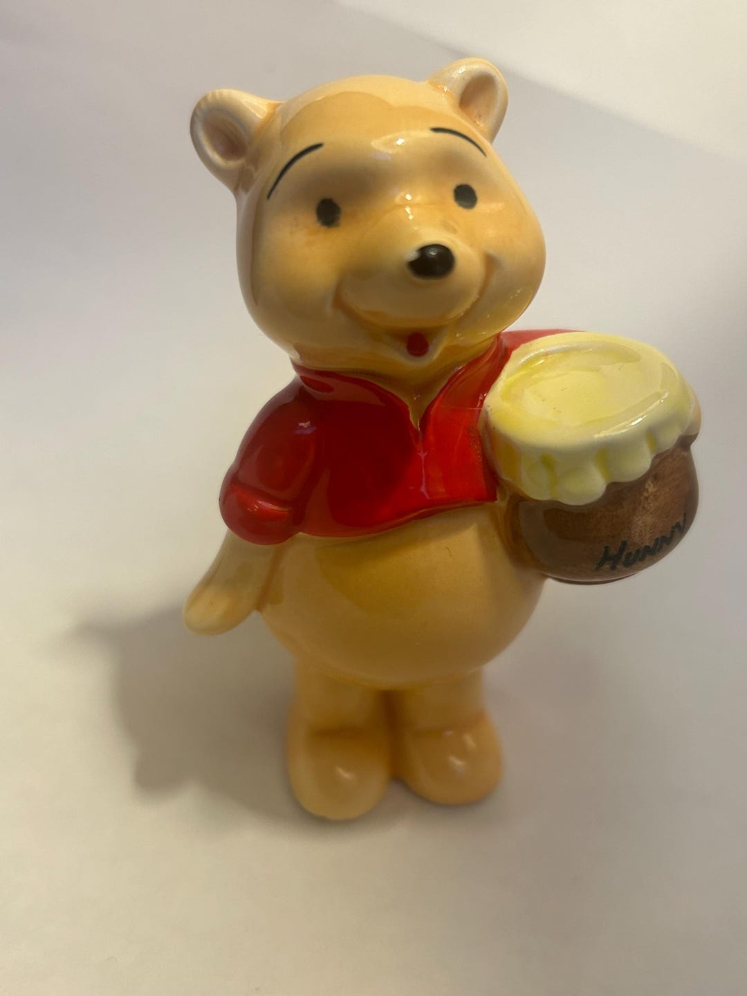 Vintage Ceramic Winnie the Pooh Figurine Pooh Bear Figurine Disney ...