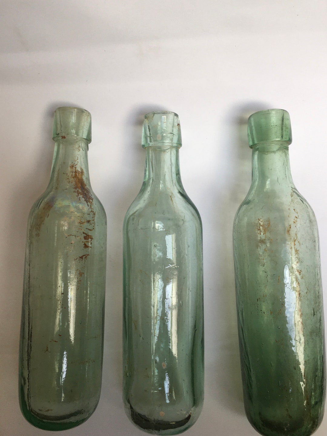 Vintage Soda Bottles Torpedo 1800’s Round Bottom Bottles Set of 3 - Etsy