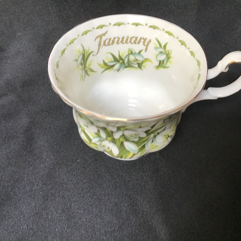 January Tea Cup - Etsy
